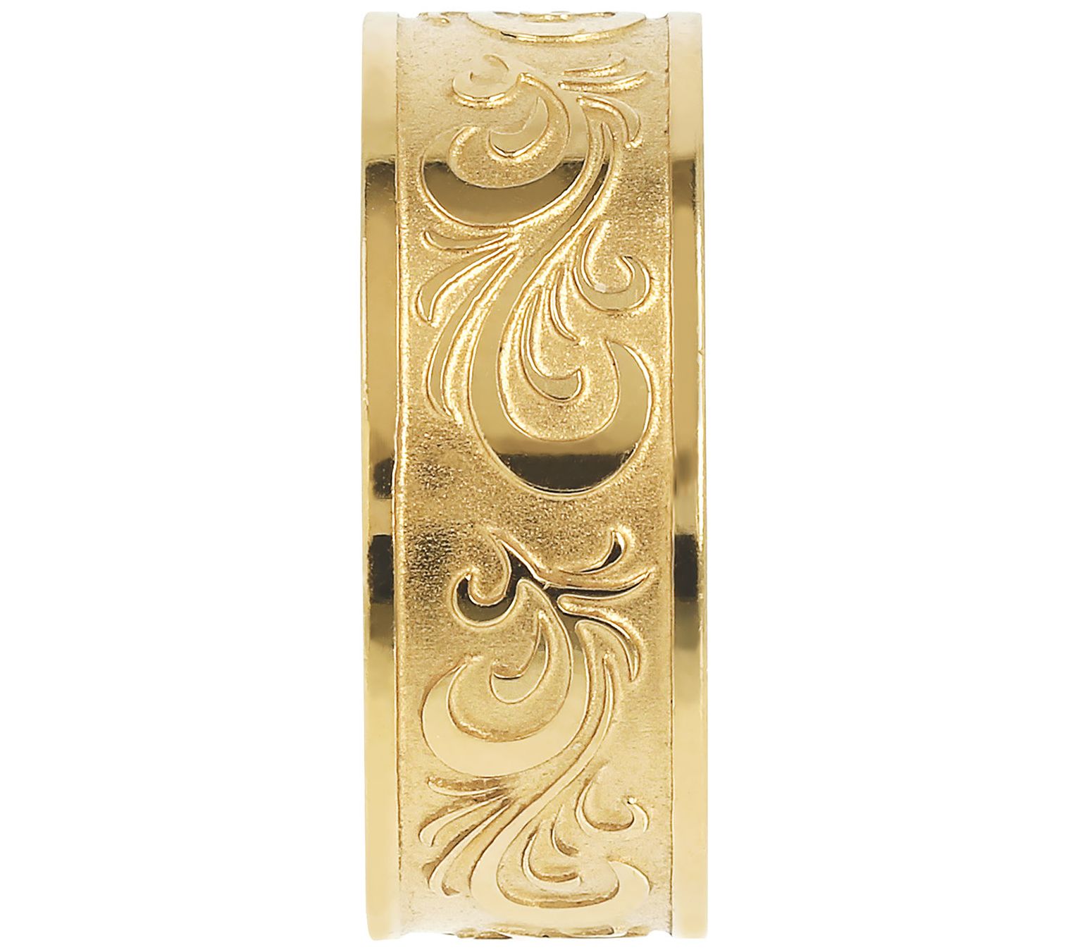 Steel by Design Scroll Design Ring - QVC.com