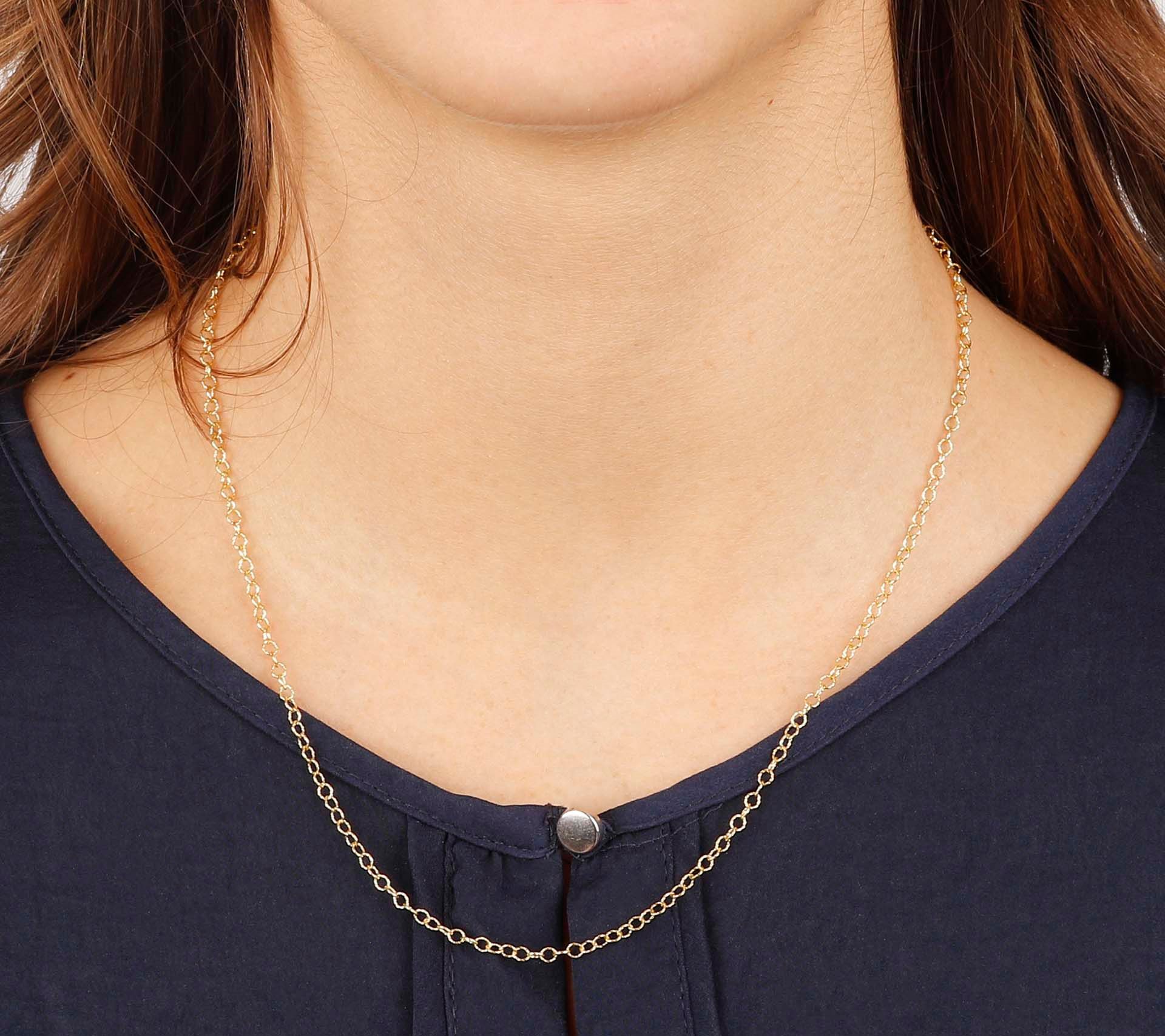 Italian Gold 18" Torchon Oval Link Chain Necklace, 14K - QVC.com
