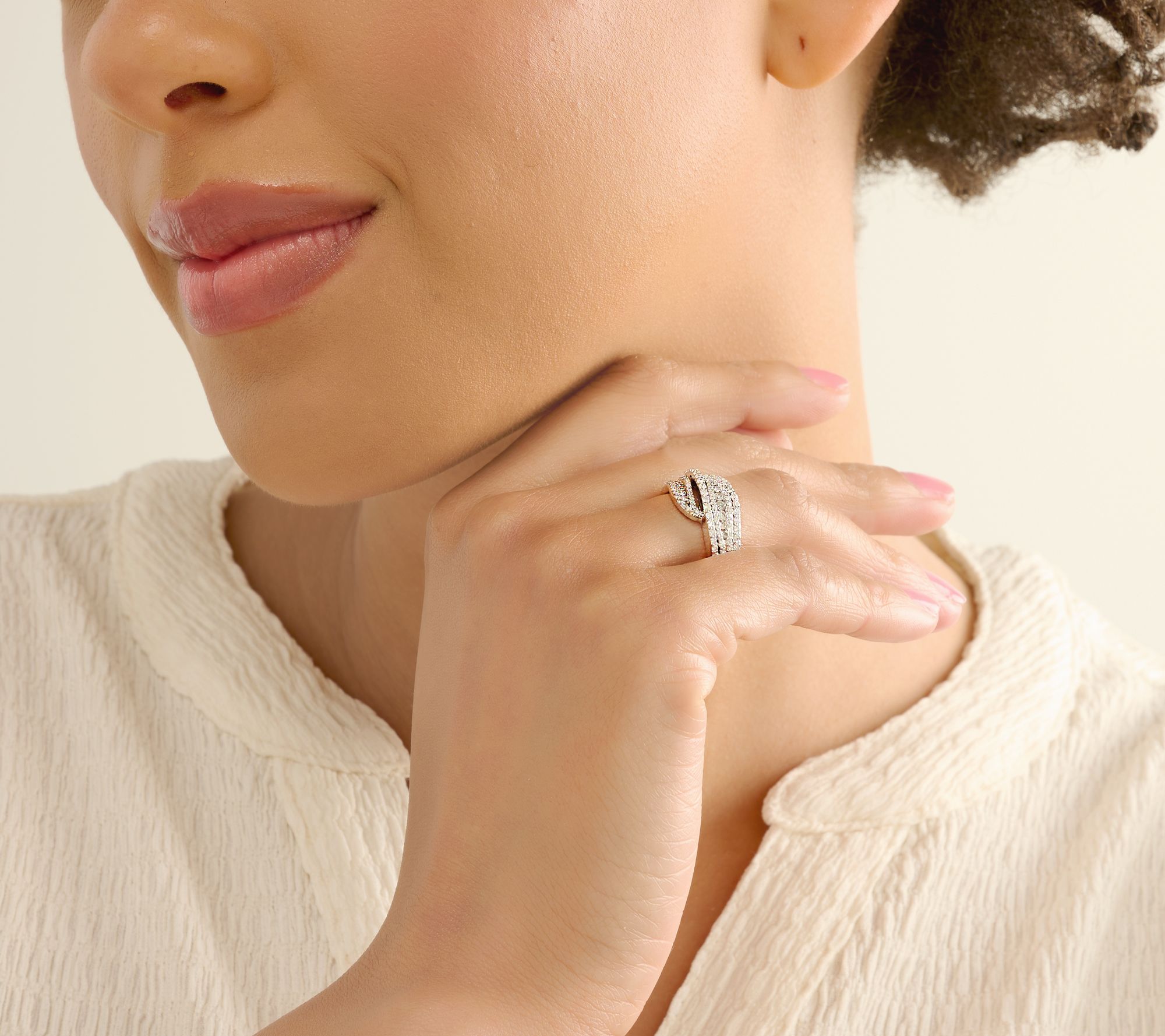 "As Is" Affinity Diamonds 0.90cttw Diamond Ring - QVC.com