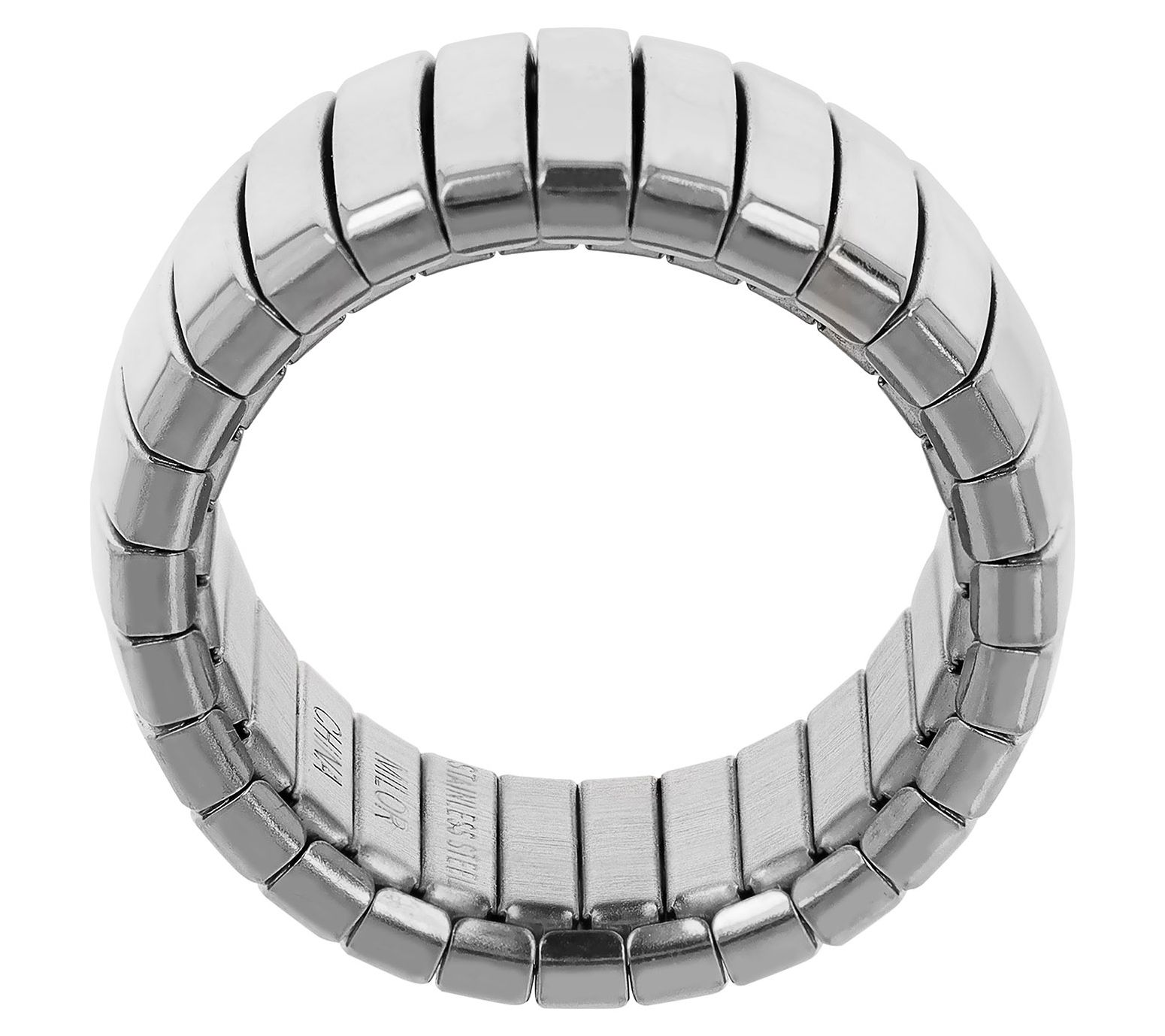 Steel by Design Bold Stretch Ring - QVC.com