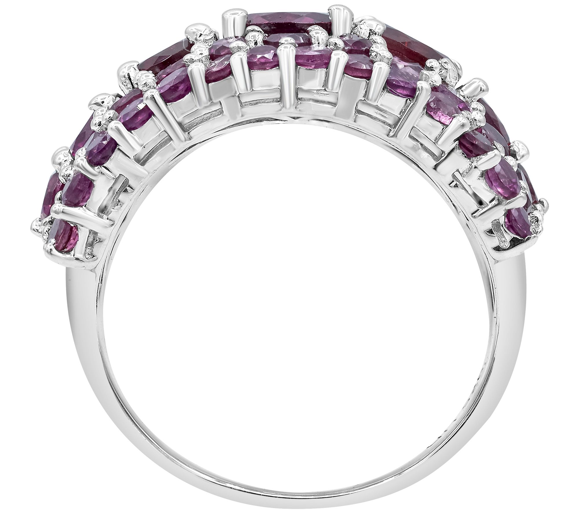 Affinity Gems Rhodolite Cocktail Ring, SterlingSilver - QVC.com