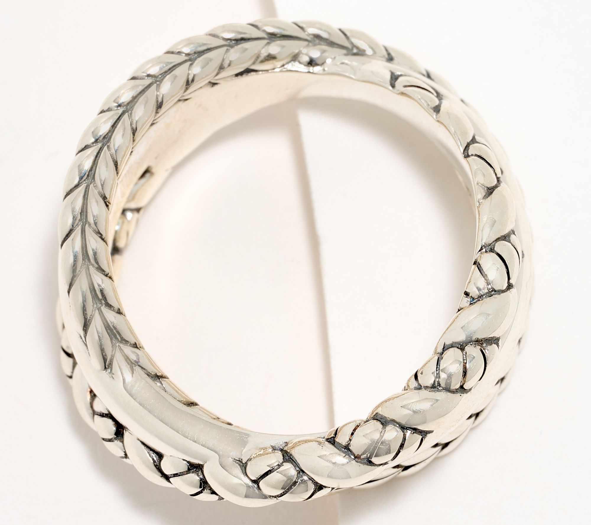 JAI Sterling Silver Triple Crossover Ring - QVC.com