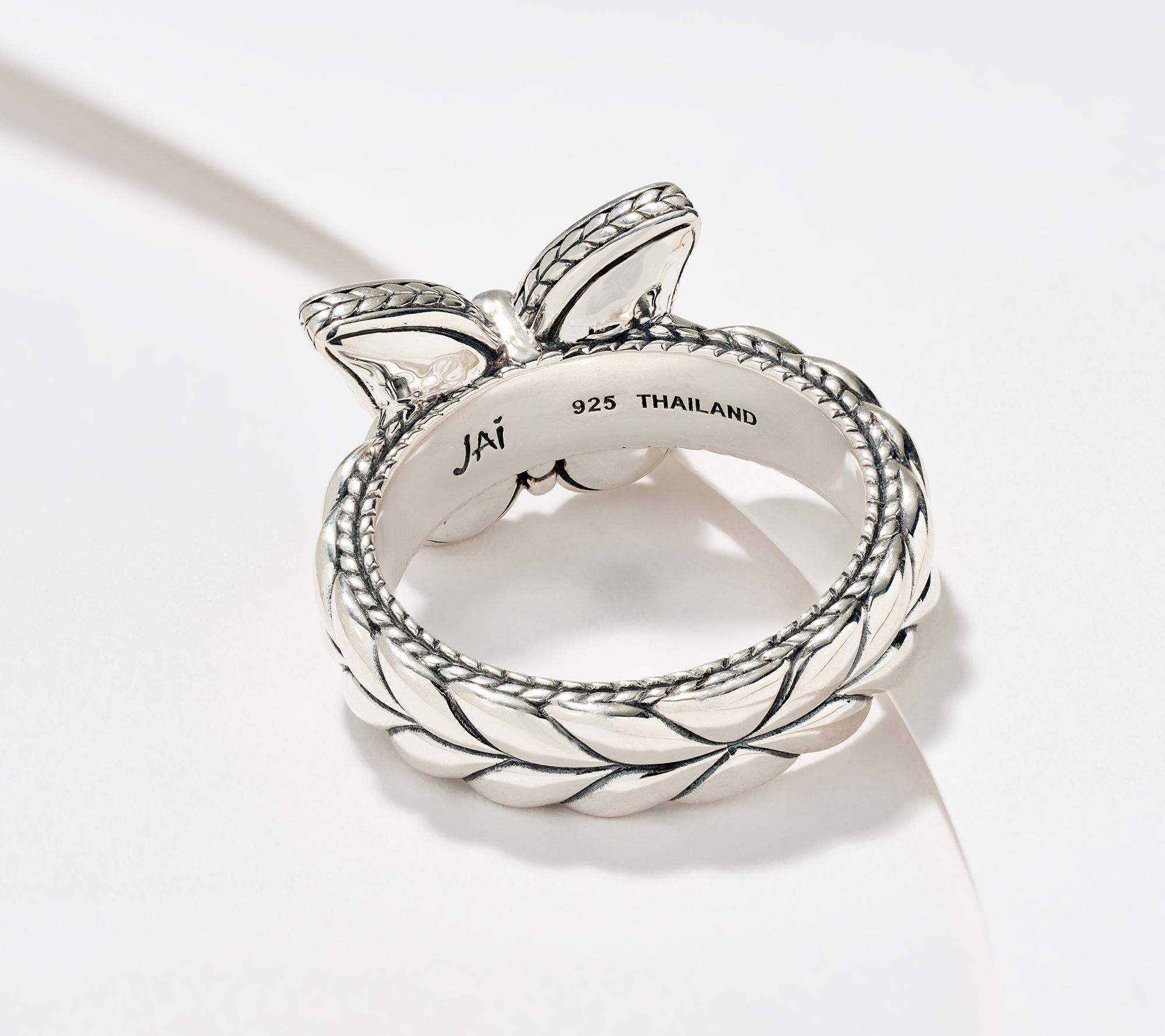 JAI Sterling Silver Storyteller Enamel Symbol Ring - QVC.com