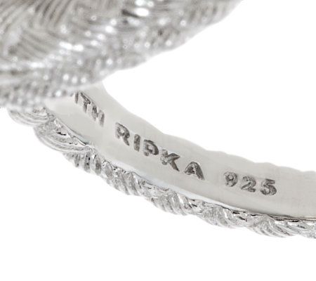 Judith Ripka Sterling 7.00ct Pink Diamonique Round Swirl Ring - QVC.com