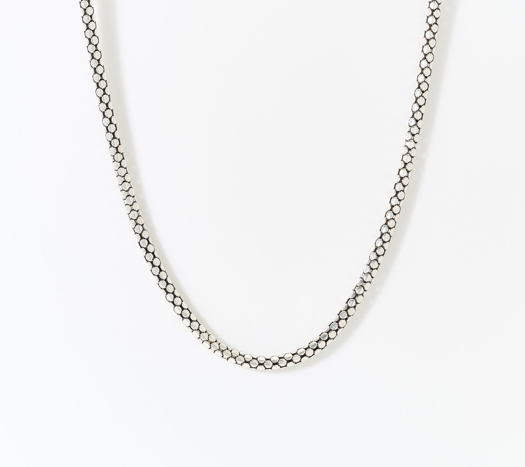 Christian James by Scott Grimes Sterling Silver Flexible Disc Necklace ...