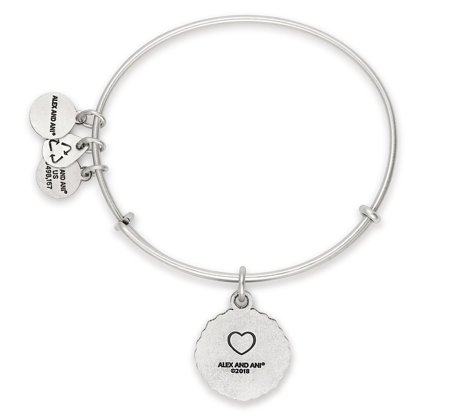 Alex and Ani Because I Love You Charm Bangle - QVC.com