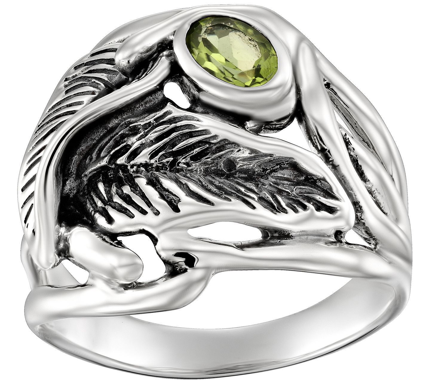 Hagit Sterling 0.50 ct Peridot Ring - QVC.com