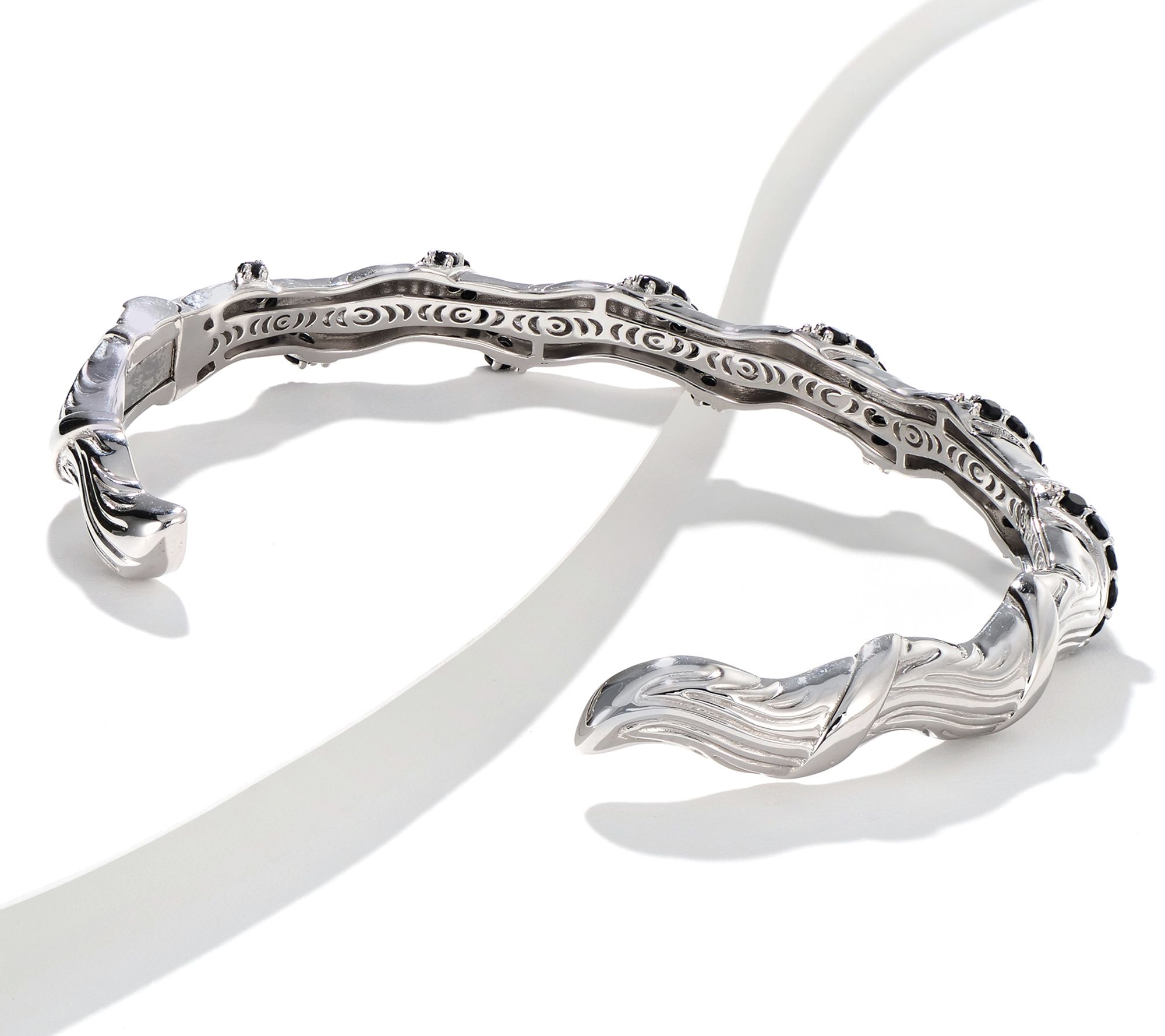 Christian James by Scott Grimes Sterling Silver Gemstone Wrapped Cuff ...