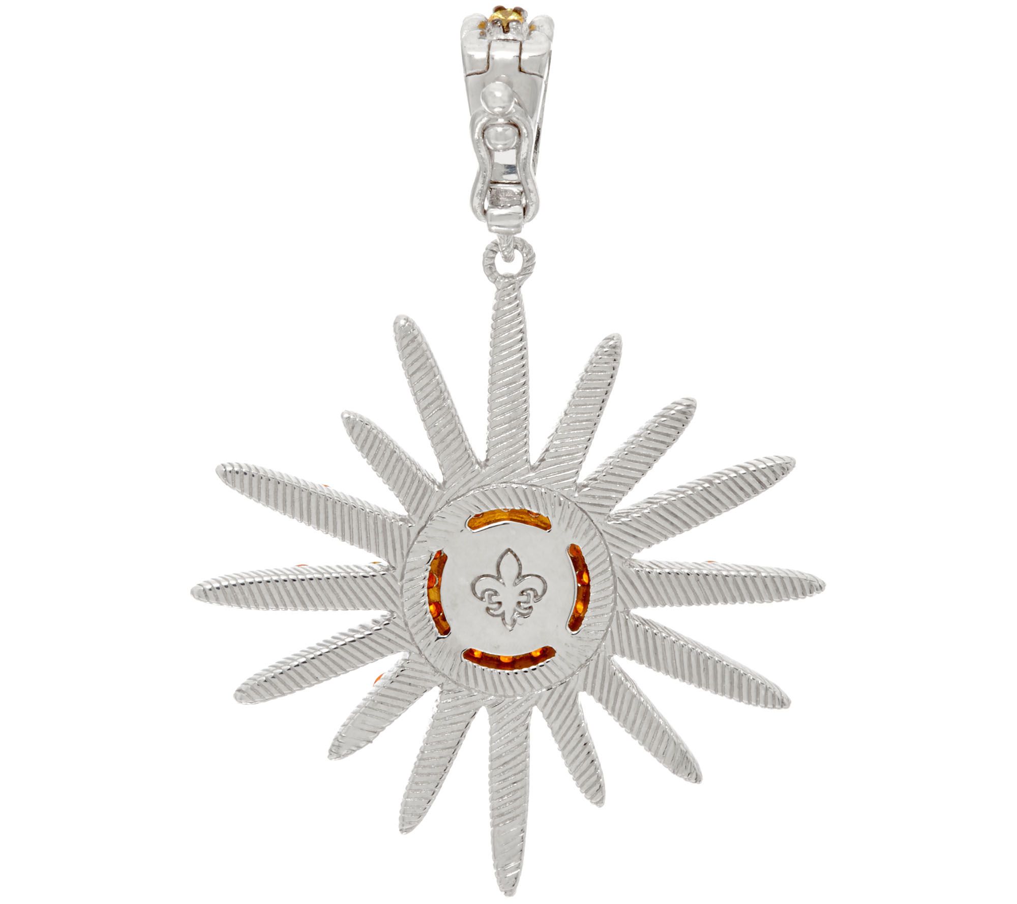 Judith Ripka Sterling Silver Citrine & Diamonique Sun Enhancer - QVC.com