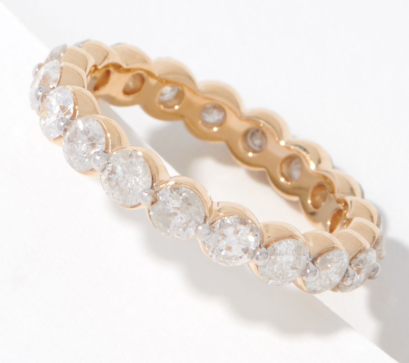"As Is" Affinity Diamonds Round Cut 2cttw Eternity Ring - QVC.com