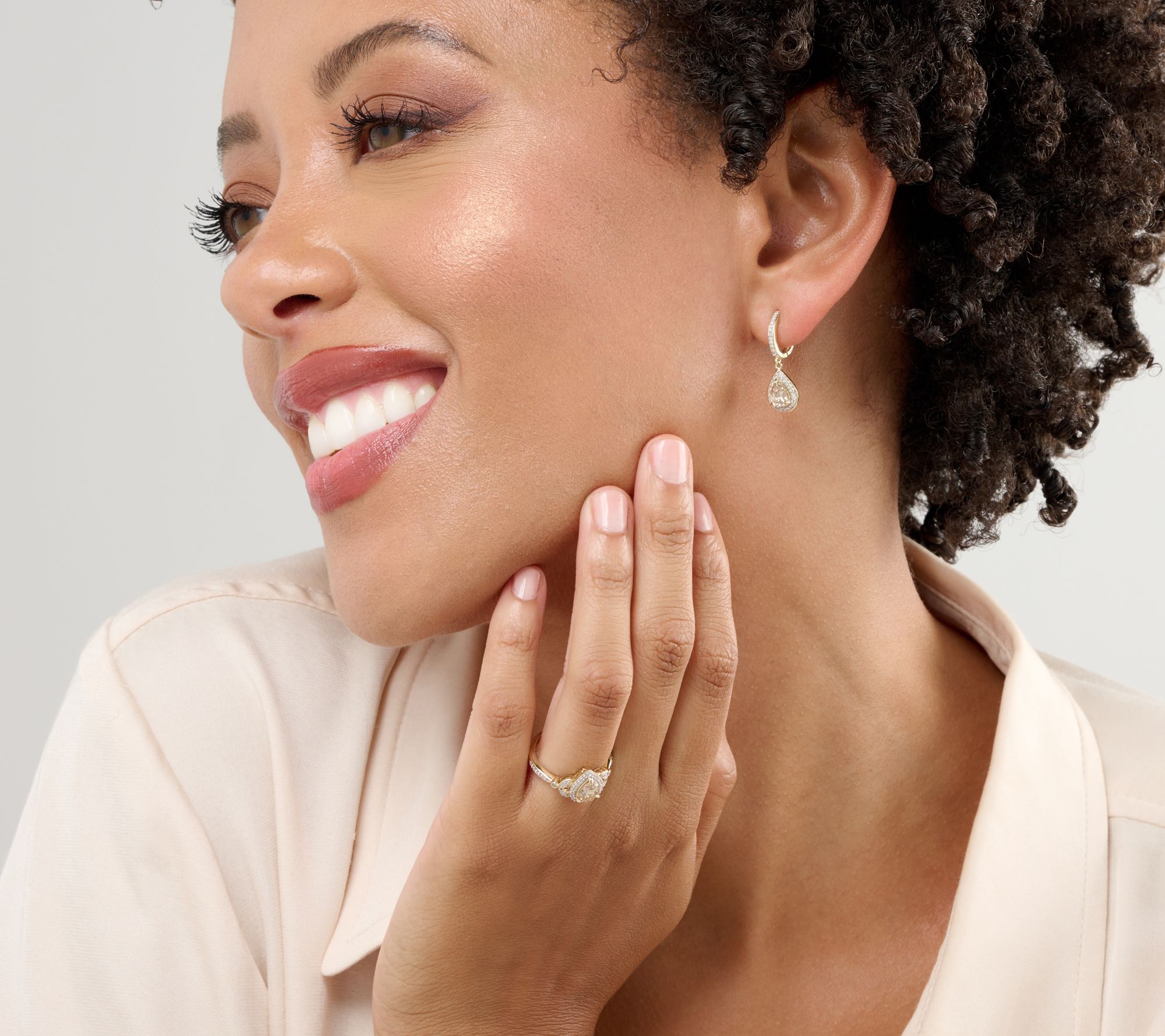 Affinity Diamonds Champagne Diamond Ring or - QVC.com