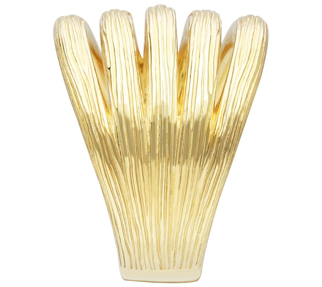 Ariva Silver 18K Clad Silk Open Band Ring - QVC.com