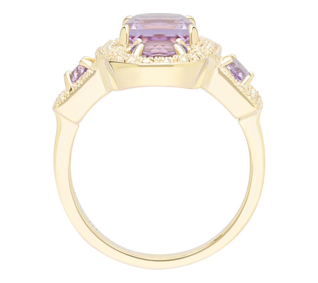 Dallas Prince Chrome Marcasite & Gemstone Ring,14K Clad - QVC.com