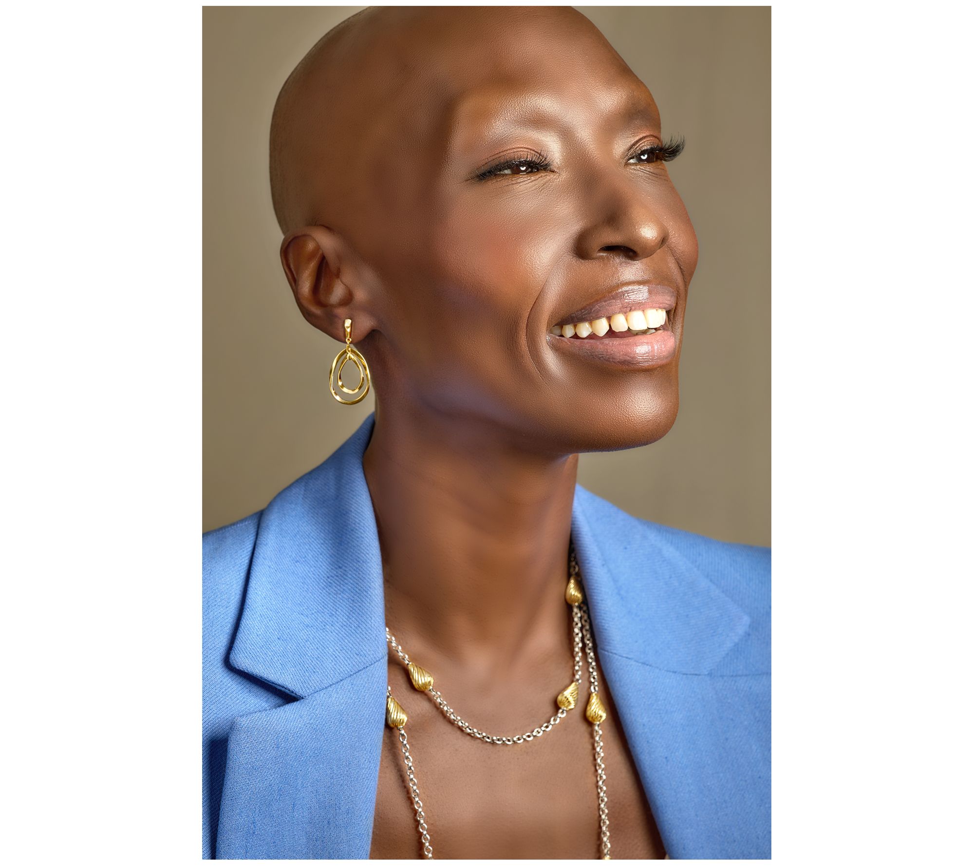 Christian James by Scott Grimes 14K Gold Clad Double Ripple Earrings ...