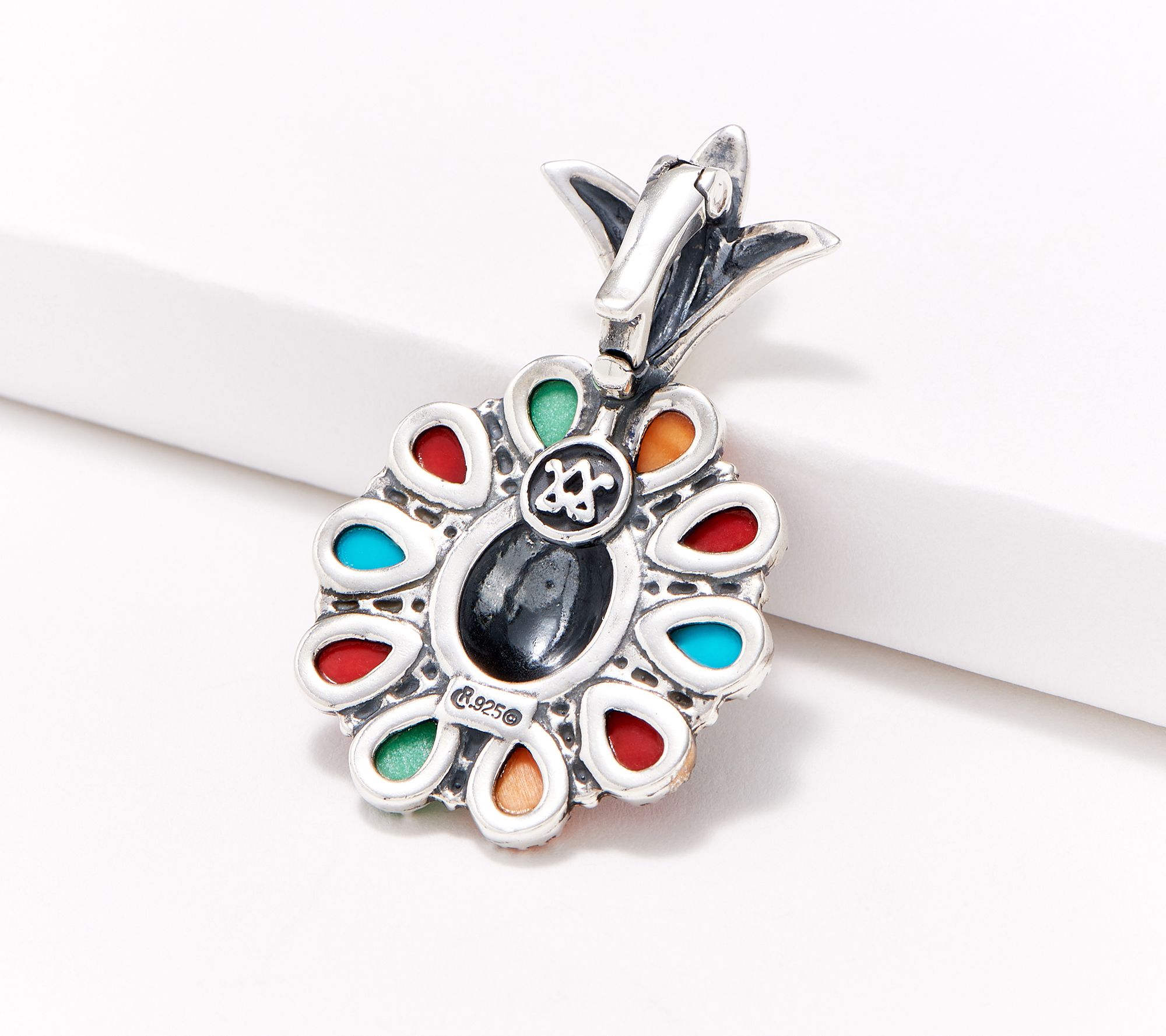 "As Is" American West Sterling Silver Cluster Gem Enhancer - QVC.com