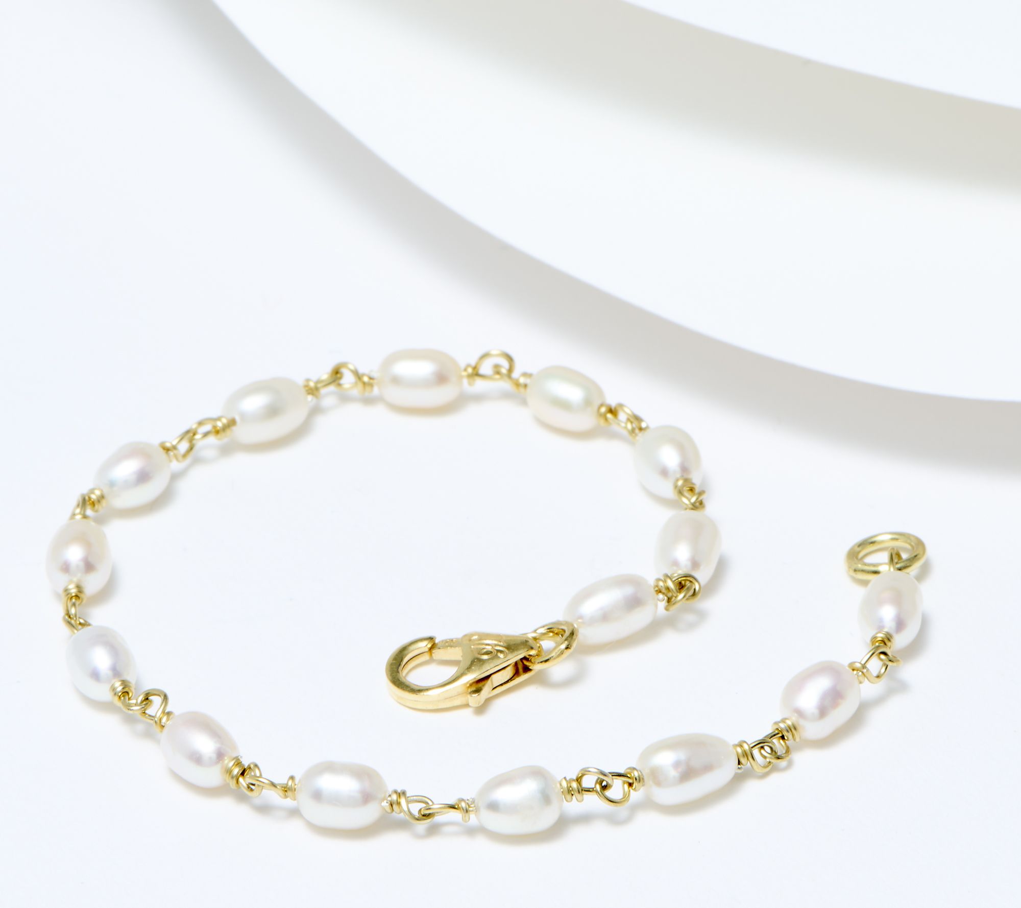 "As Is" Honora Cultured Pearl Bracelet, Sterling Silver - QVC.com