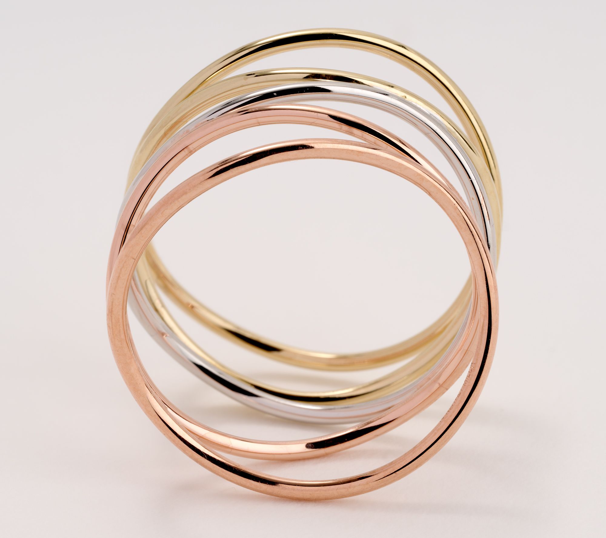 "As Is" David Markstein 14K Gold Multi Fine Line Ring - QVC.com