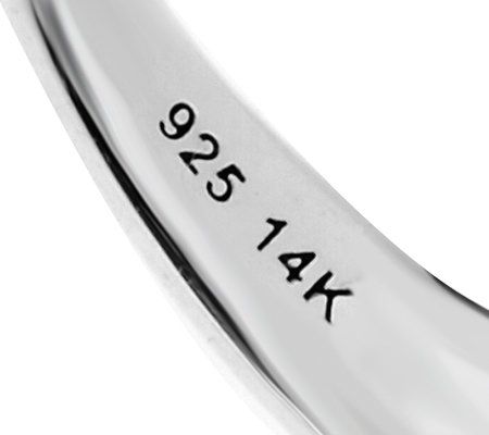 JAI Sukhothai Sterling & 14K Accent Band Ring - QVC.com