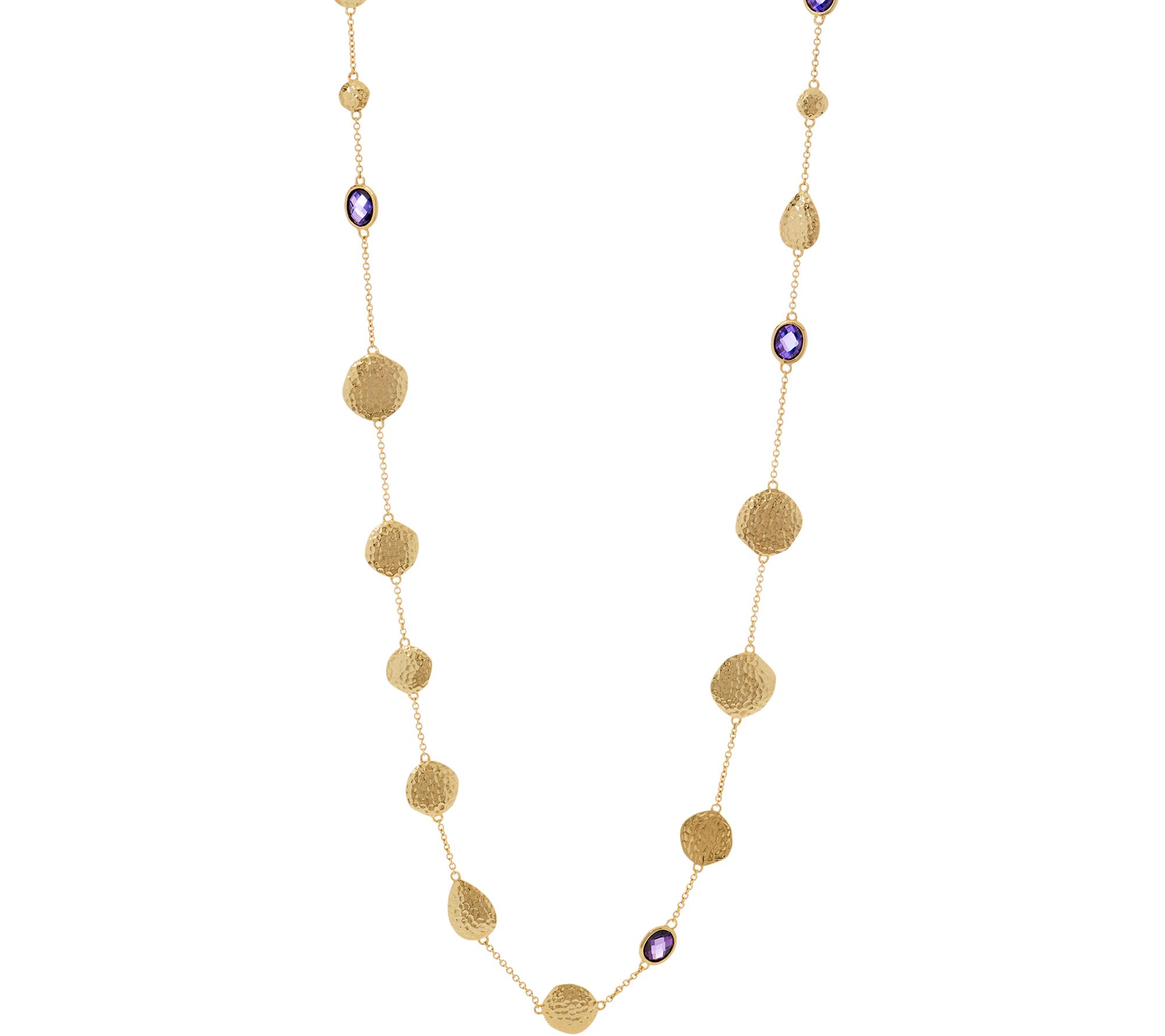 "As Is" Melinda Maria Disc Station Necklace-Emma - QVC.com