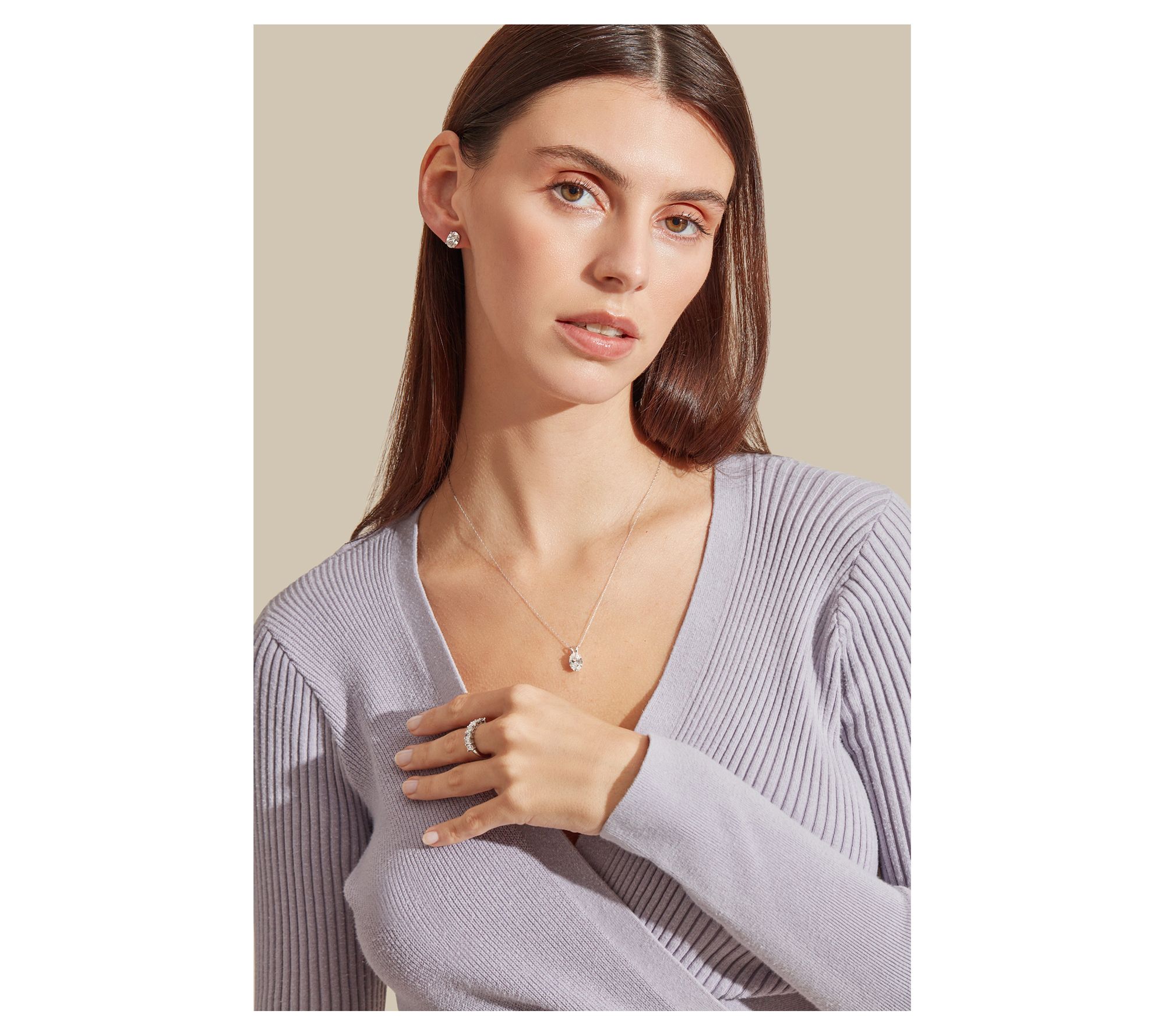 Vida Lab Diamonds 2.00 cttw Lab-Grown Pendant w/ Chain, 14K - QVC.com