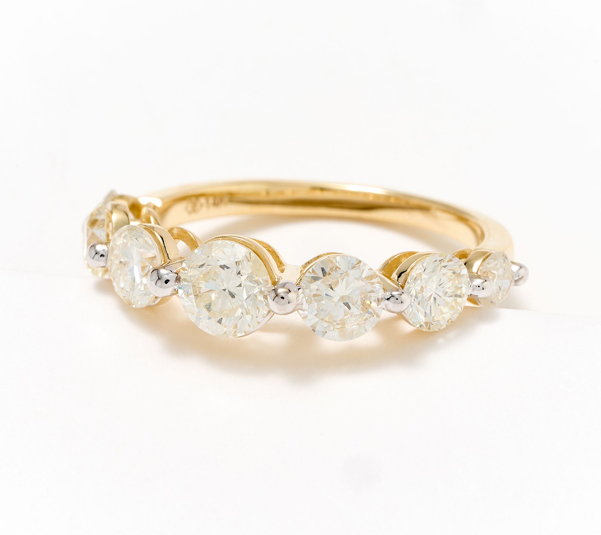 Affinity Diamonds 7 Stone Graduated Band Ring 2.00cttw - QVC.com