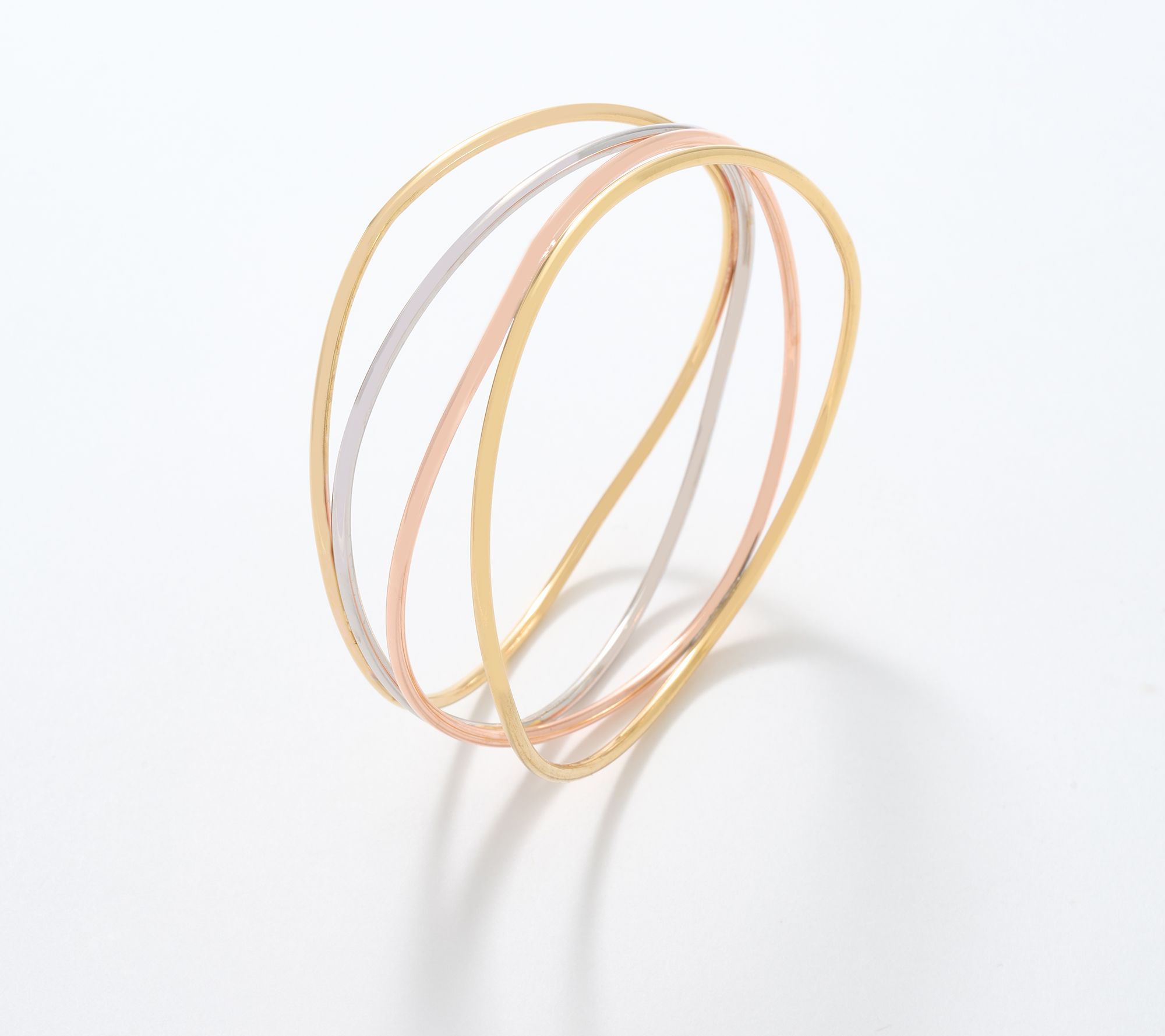 "As Is" David Markstein Sterl Silver Multi Fine Line Bangle - QVC.com