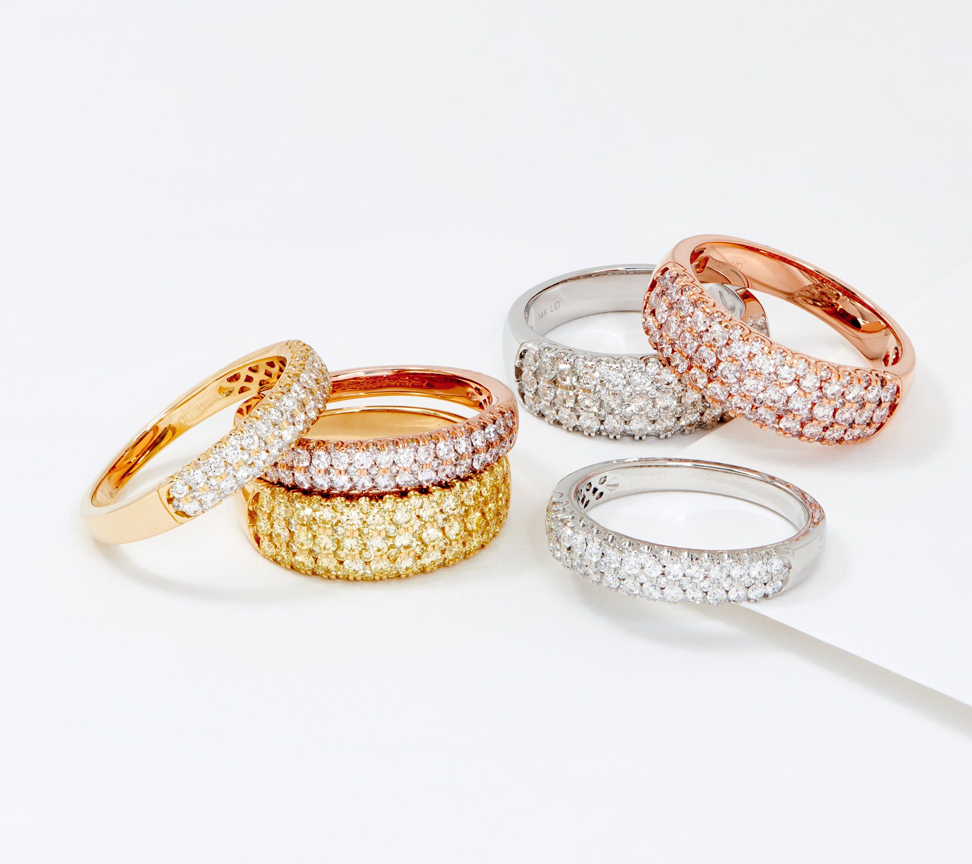 Affinity 14K Gold Diamond Band Ring 1/2-1.00cttw - QVC.com