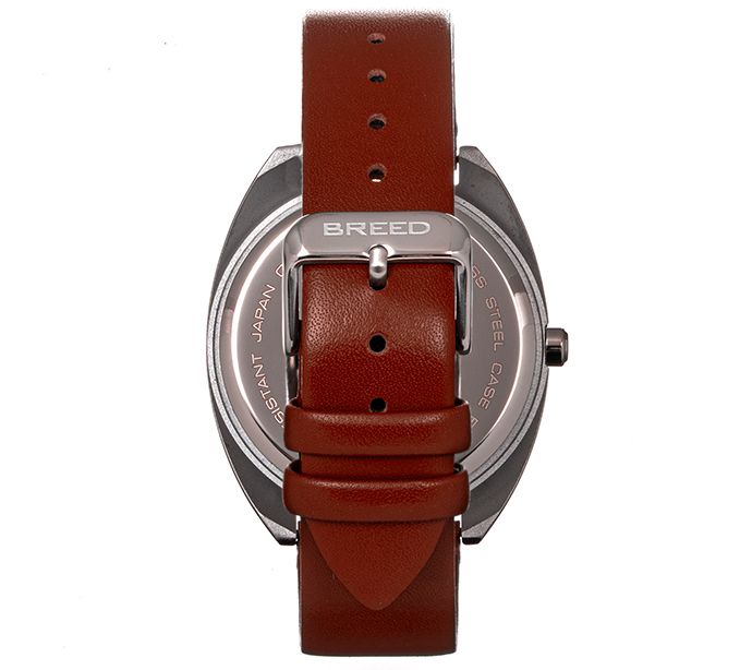 Breed Men's Victor Brown Leather Band Watch - QVC.com