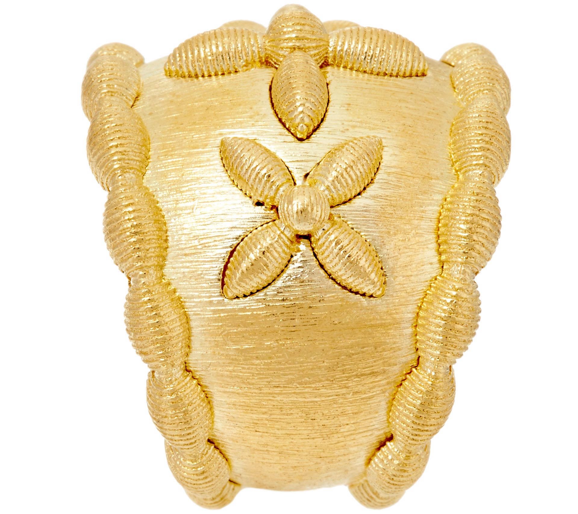"As Is" Genesi 18K Clad Graduated Band Ring - QVC.com