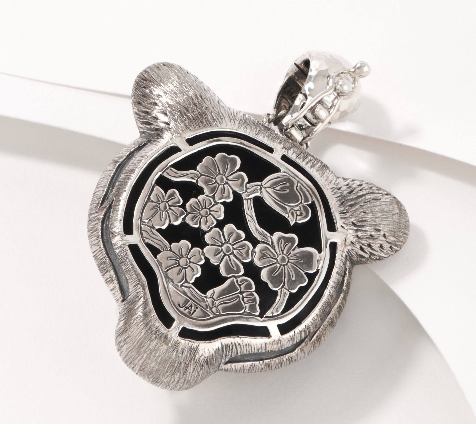 "As Is" JAI Sterling Silver & Gemstone Tiger Enhancer, 27.9g - QVC.com