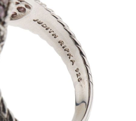 Judith Ripka Sterling Gemstone & Diamonique Monaco Ring - QVC.com