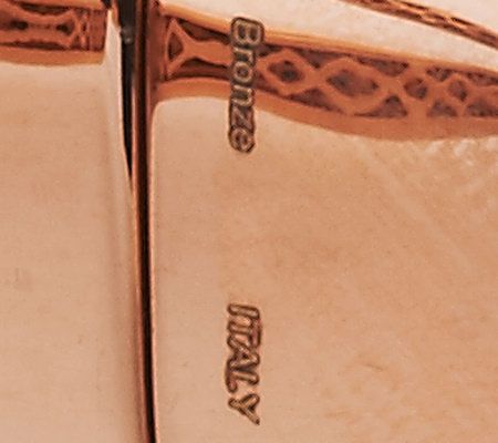 Bronze Bold Black Spinel & Leather Bracelet by Bronzo Italia - QVC.com