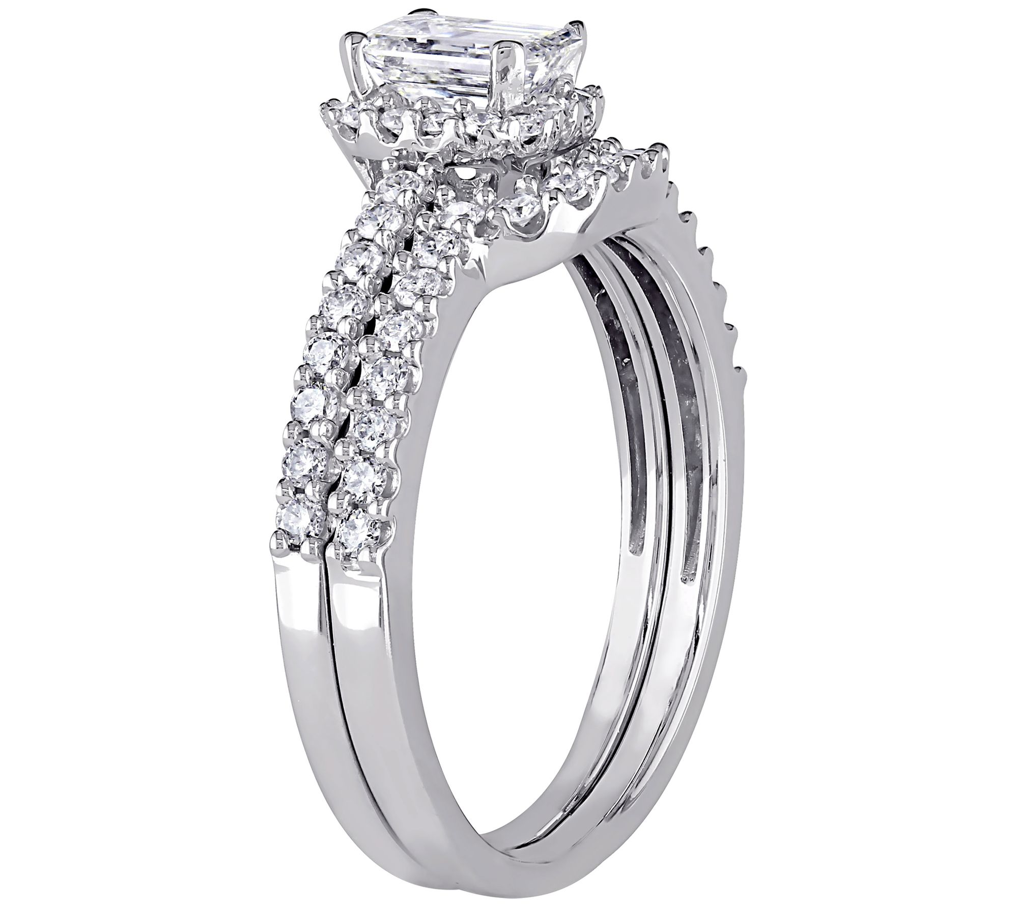 Affinity 9/10 cttw Diamond Bridal Ring Set, 14K - QVC.com