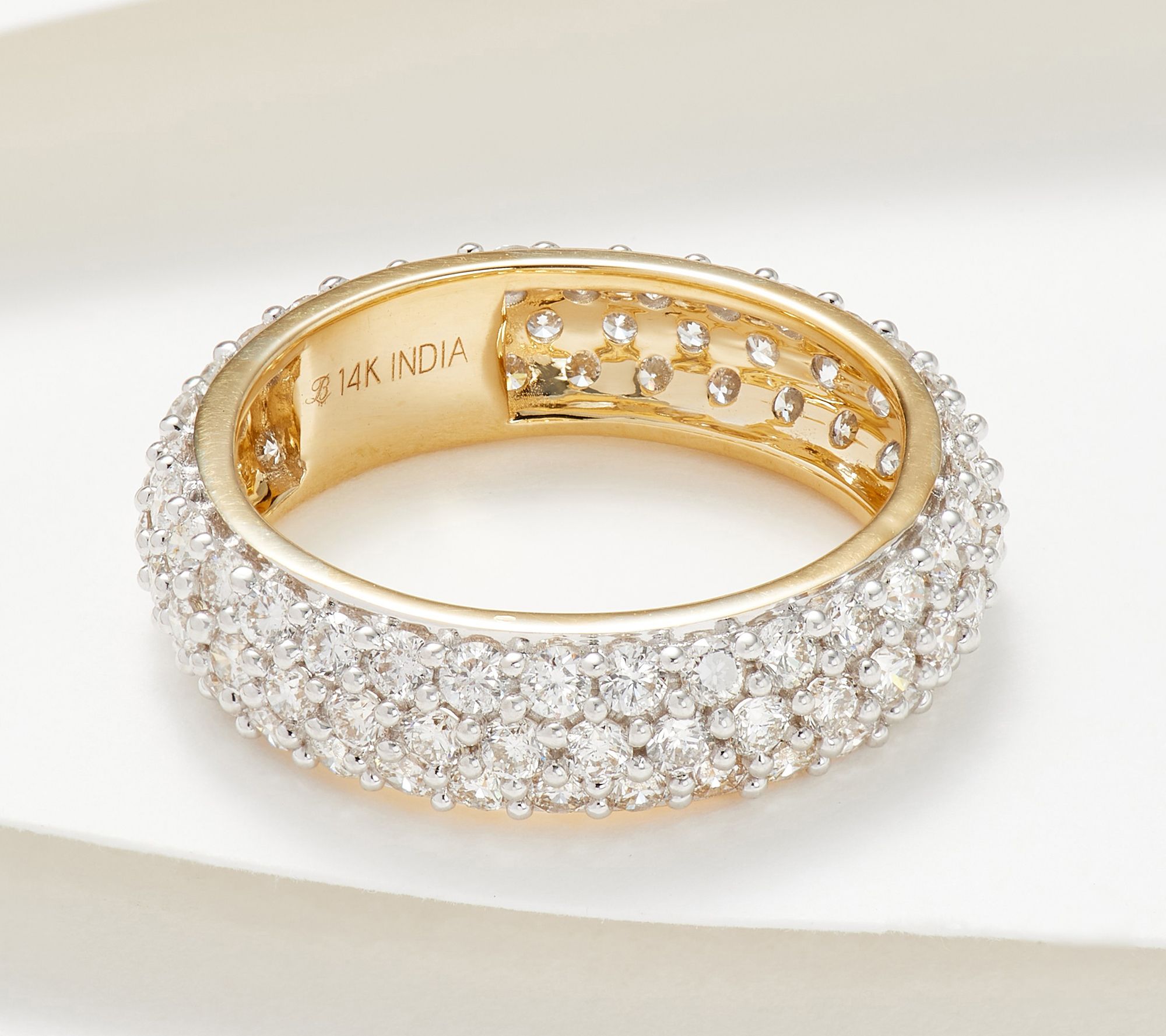 Affinity Diamonds 2.00 cttw Full Eternity Band Ring, 14K Gold - QVC.com