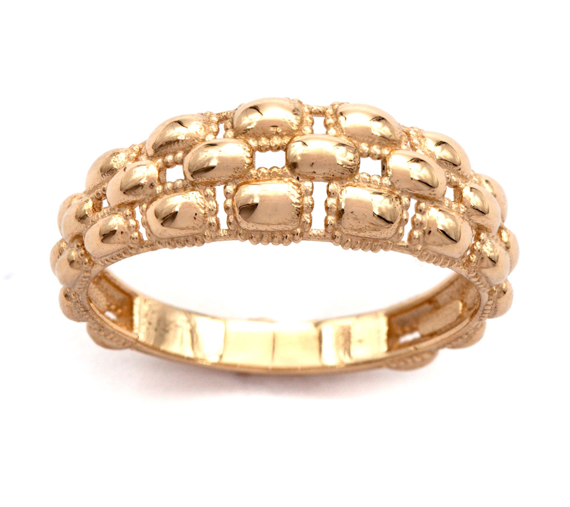 Adi Paz 14K Gold Panther Link Ring - QVC.com