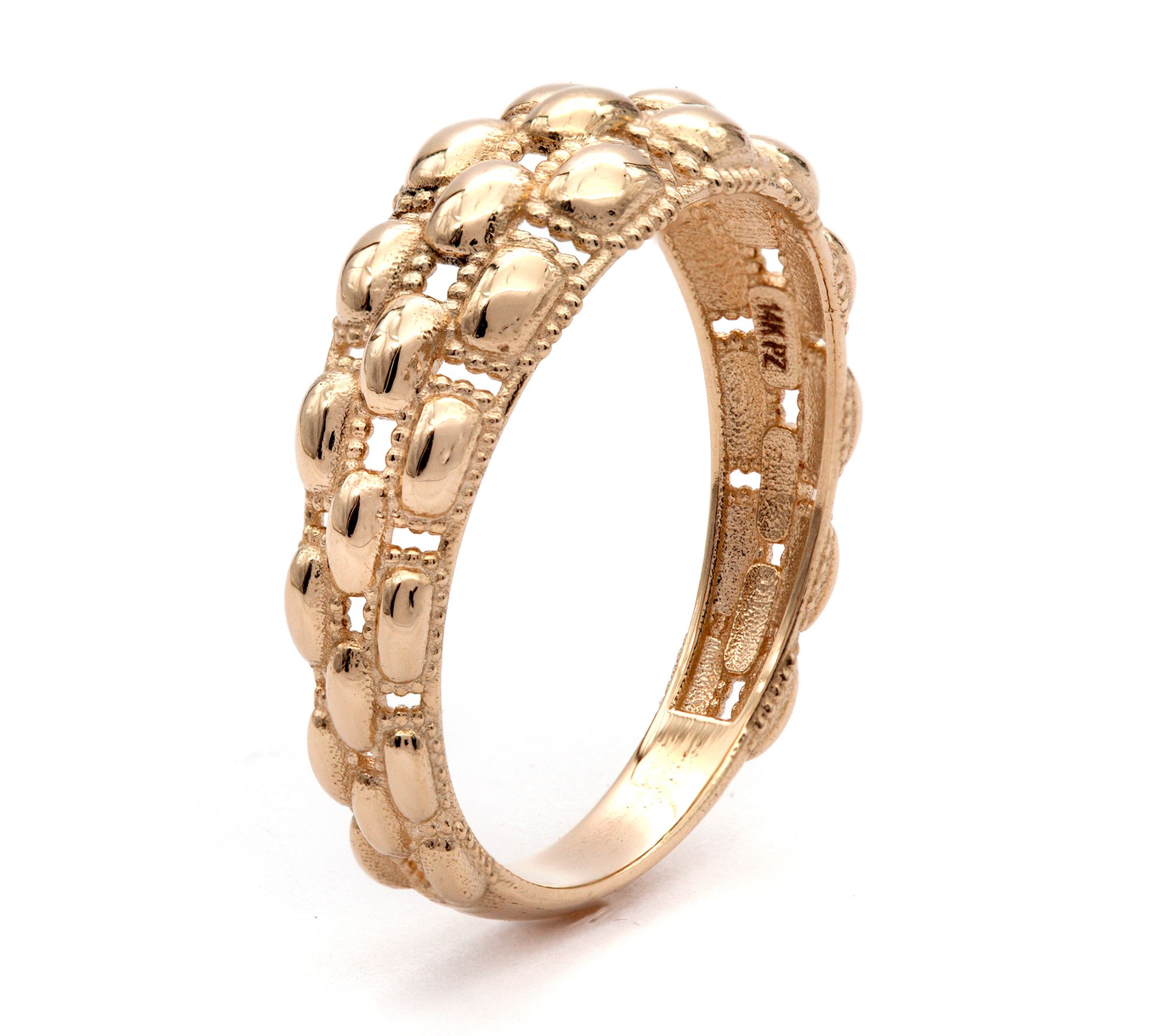 Adi Paz 14K Gold Panther Link Ring - QVC.com