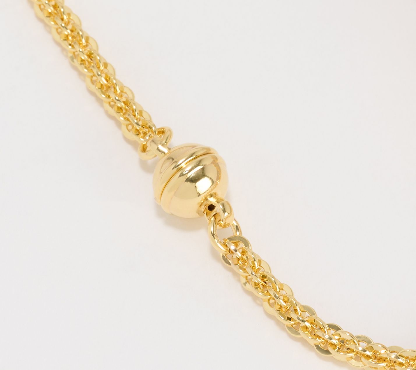 David Markstein Bronze Etruscan Weave Magnetic Necklace - QVC.com