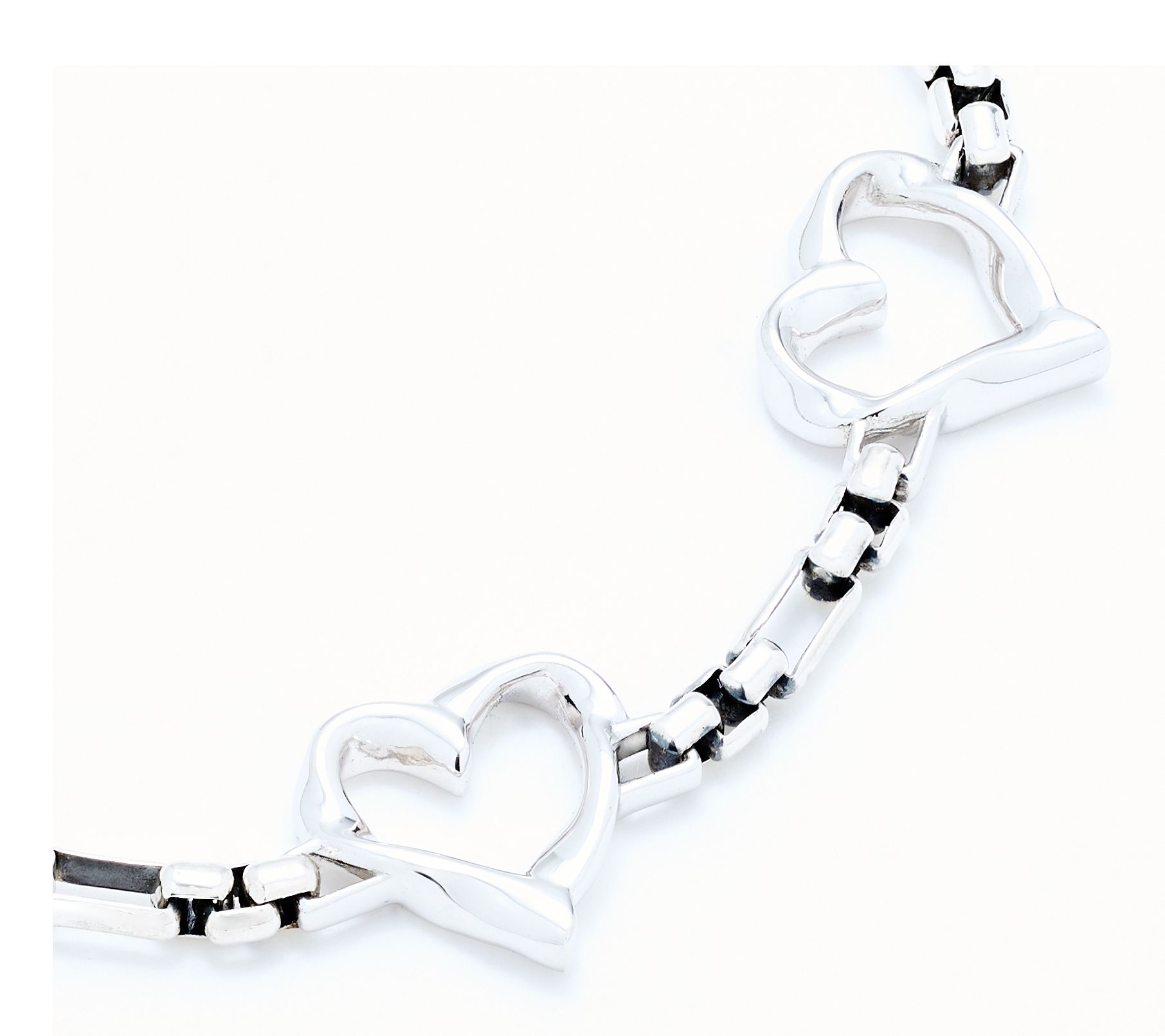 Christian James by Scott Grimes Sterling Ripple Heart Luciano Bracelet ...
