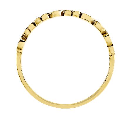 Laser-Cut Polished Name Ring, 14K - QVC.com