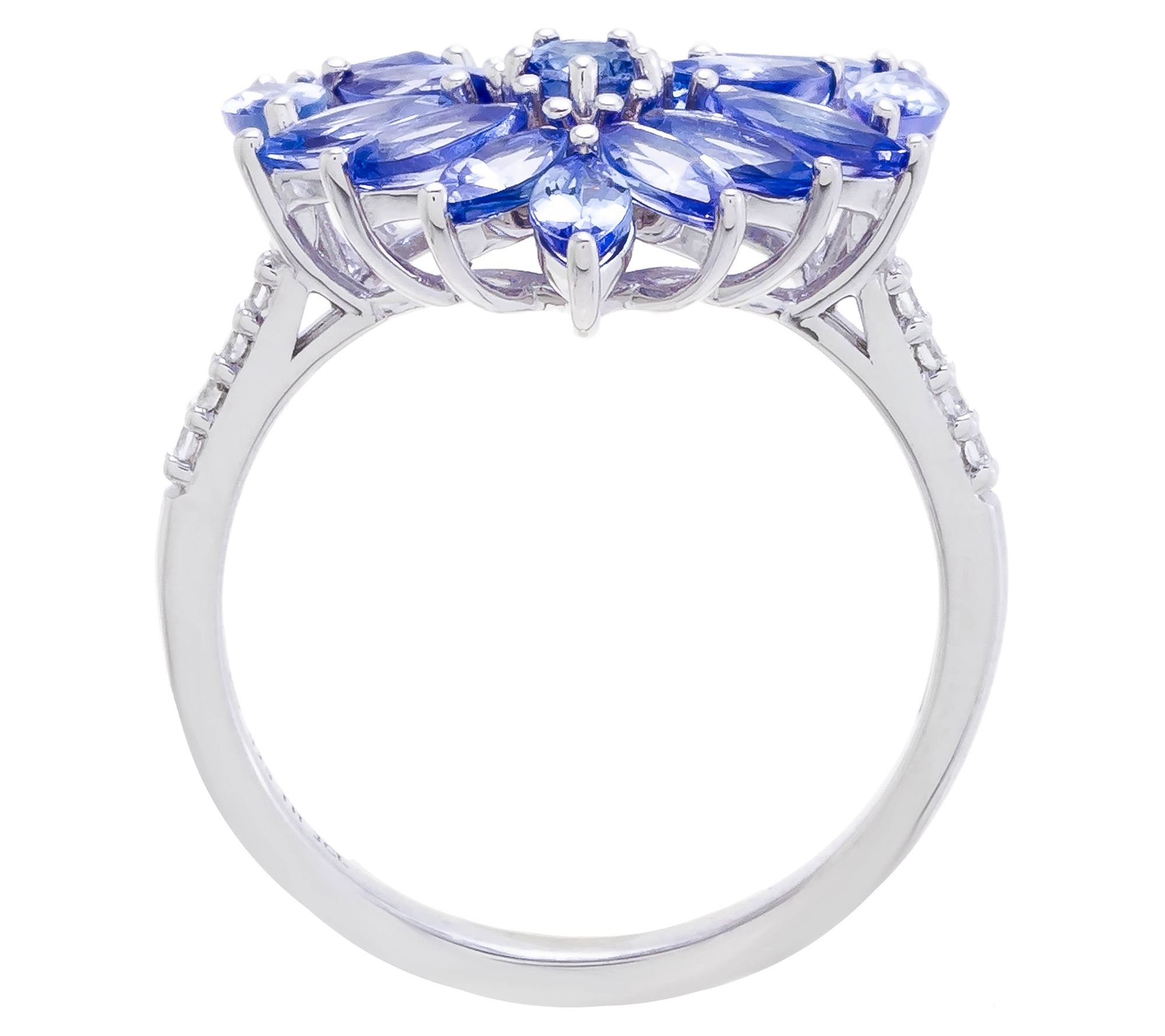 Affinity Gems 3.25 cttw Tanzanite Heart Ring, Sterling Silver - QVC.com