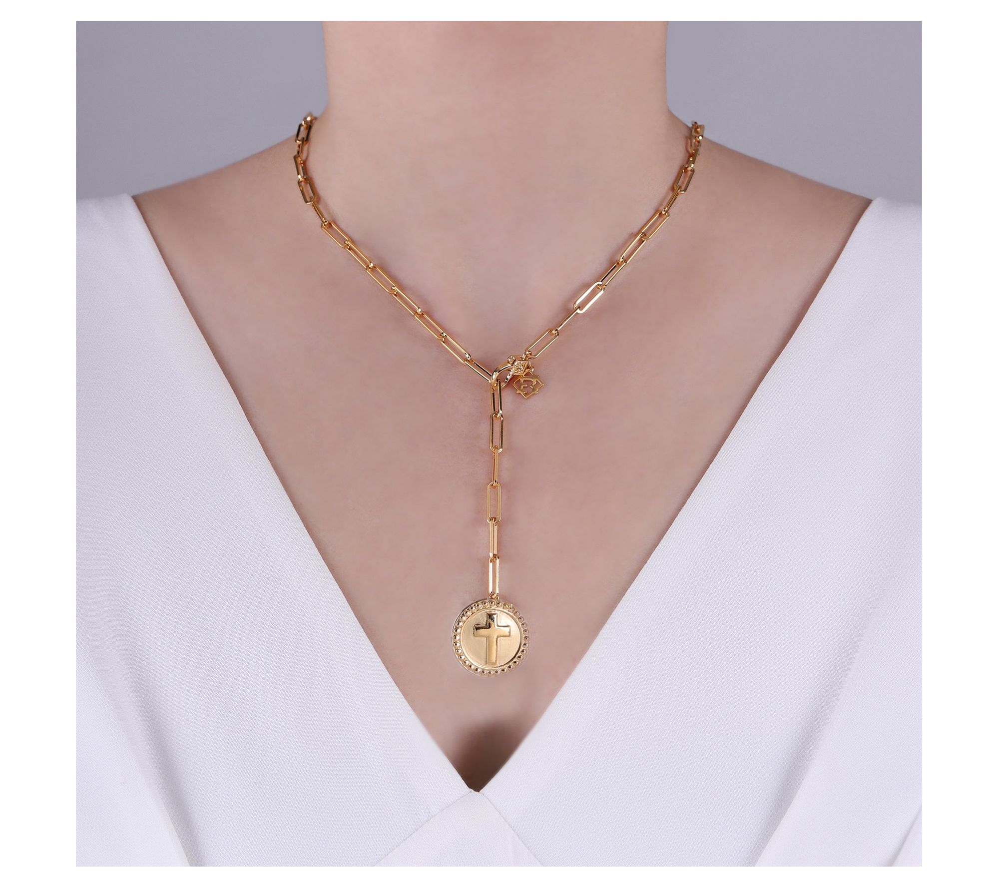 Elyse Ryan 14K Gold Clad Shani Star of David Necklace - QVC.com