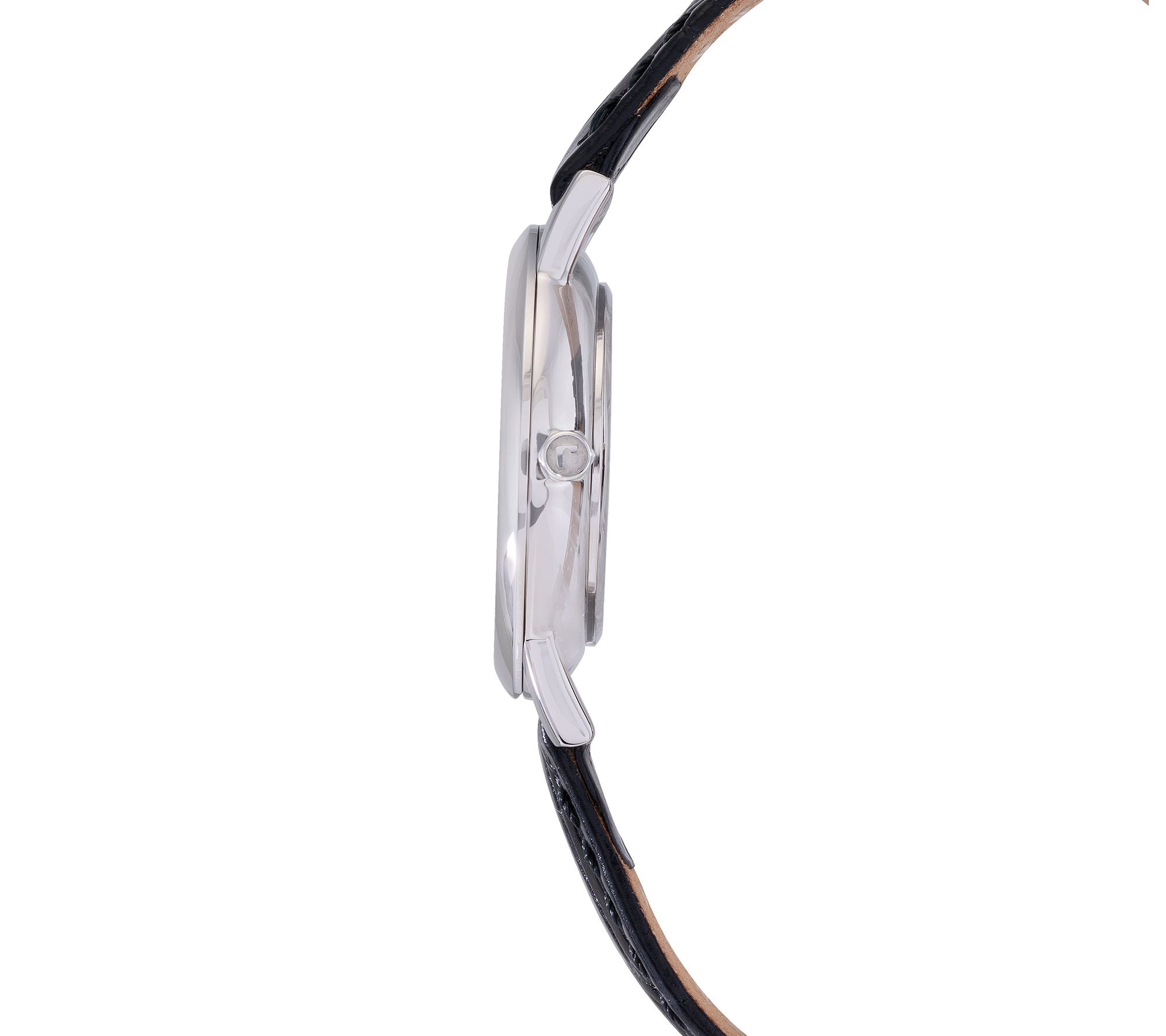 Roamer Women's Black Leather Band Watch - QVC.com