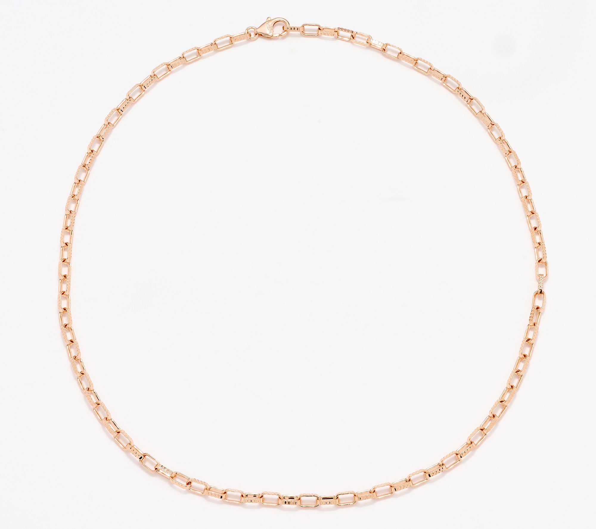 David Markstein Bronze Premiere Luxe Paper Clip Necklace, 20" - QVC.com