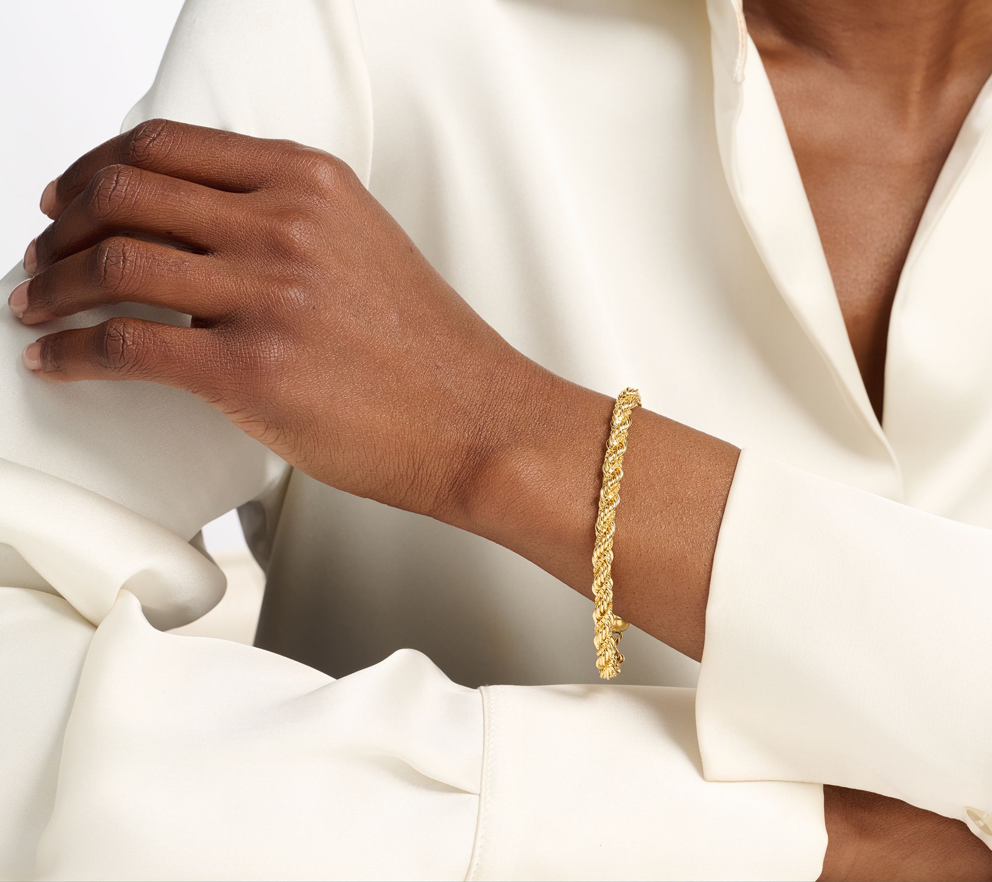 David Markstein Premier Duetto Hand Crafted Rope & Box Chain Bracelet ...