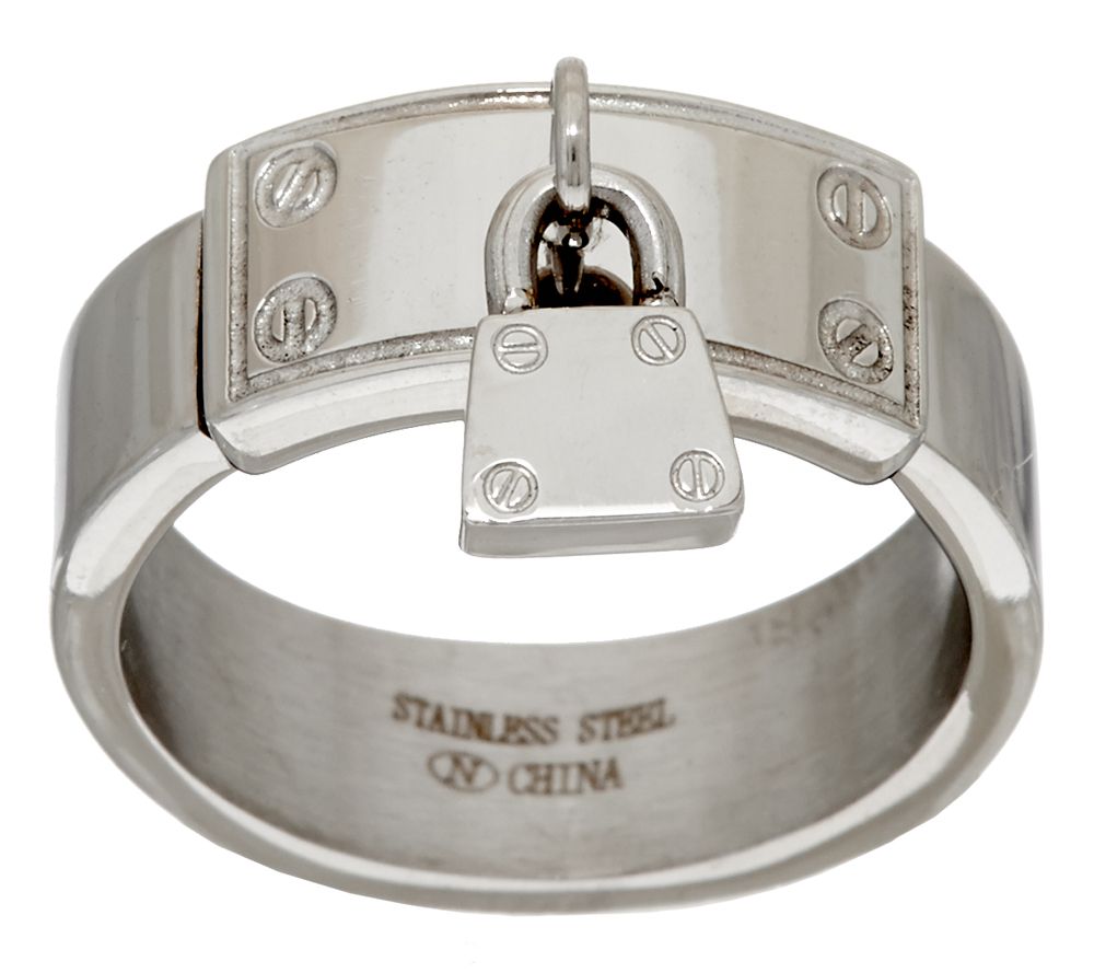 "As Is" Stainless Steel Key Lock Ring - QVC.com