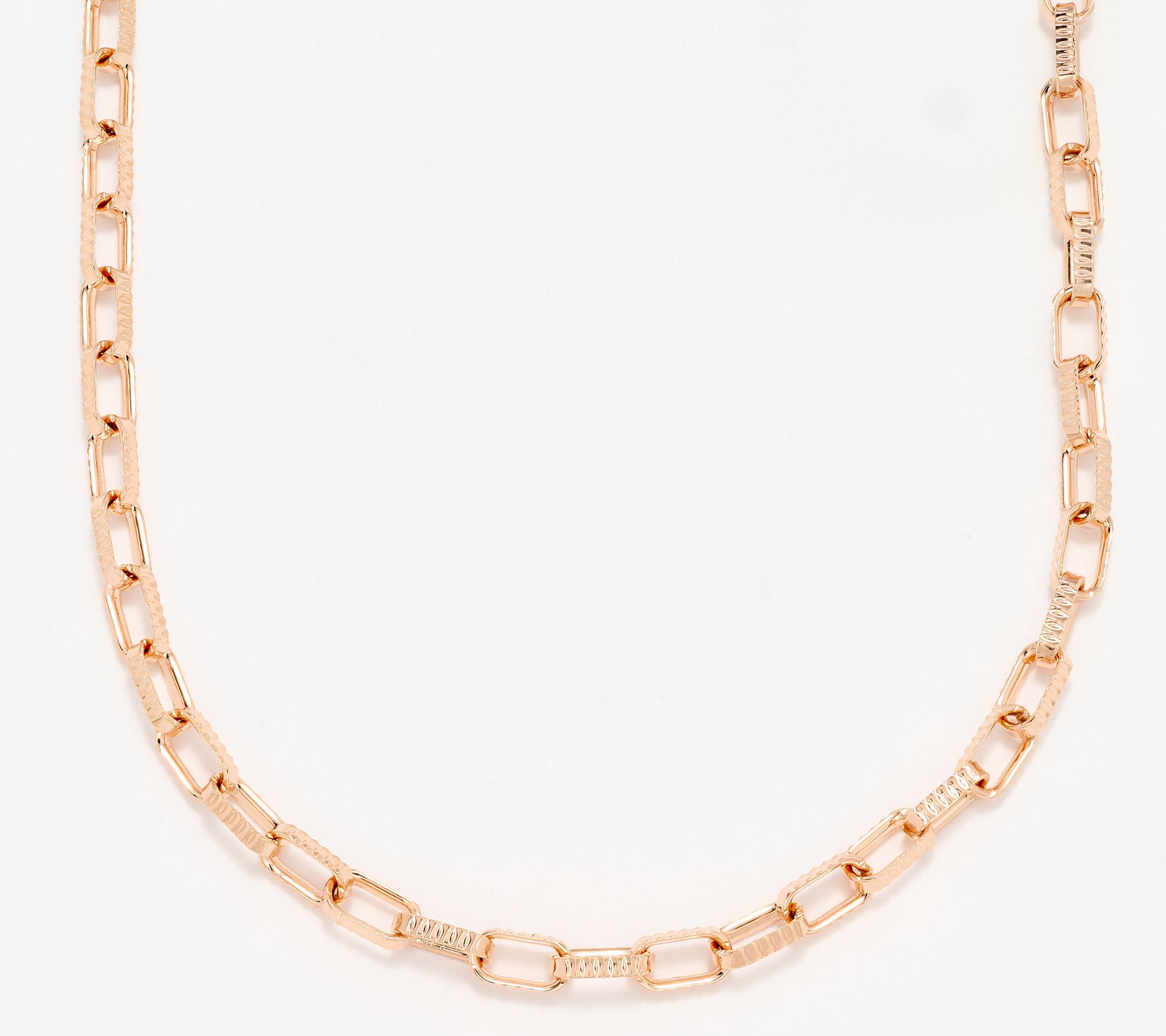 David Markstein Bronze Premiere Luxe Paper Clip Necklace, 22" - QVC.com