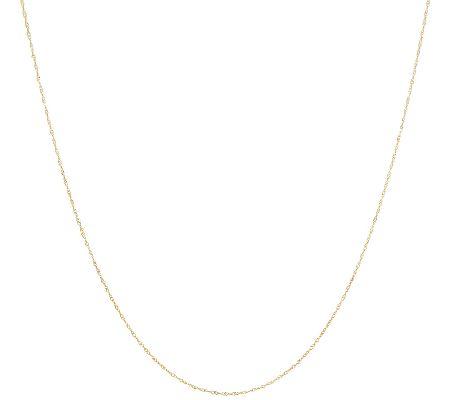 Vicenza Gold Singapore Chain Necklace 14K Gold - QVC.com