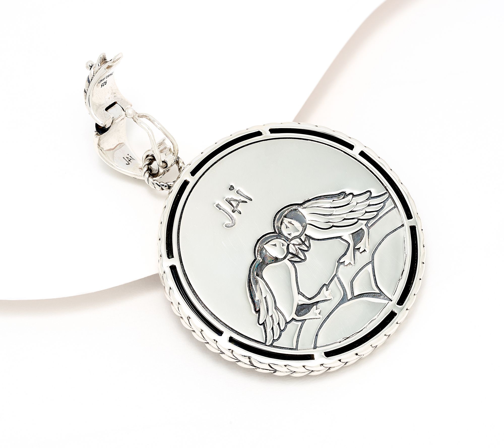 JAI Ireland Sterling Silver Gemstone Birds Of Ireland Enhancer, 14.5g ...