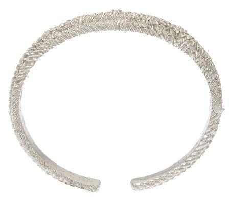 Judith Ripka Sterling Multi Row Cuff Bracelet - QVC.com