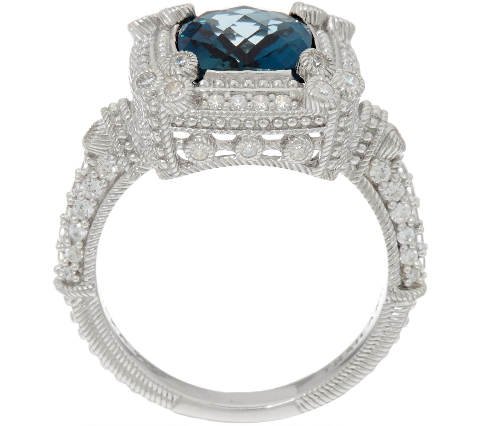 Judith Ripka Sterling Silver 3.00 ct. London Blue Topaz Ring - QVC.com
